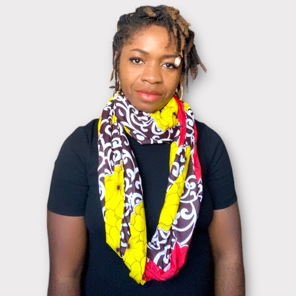 Zesty Couture | Accessories | African Print Infinity Scarf And Head ...